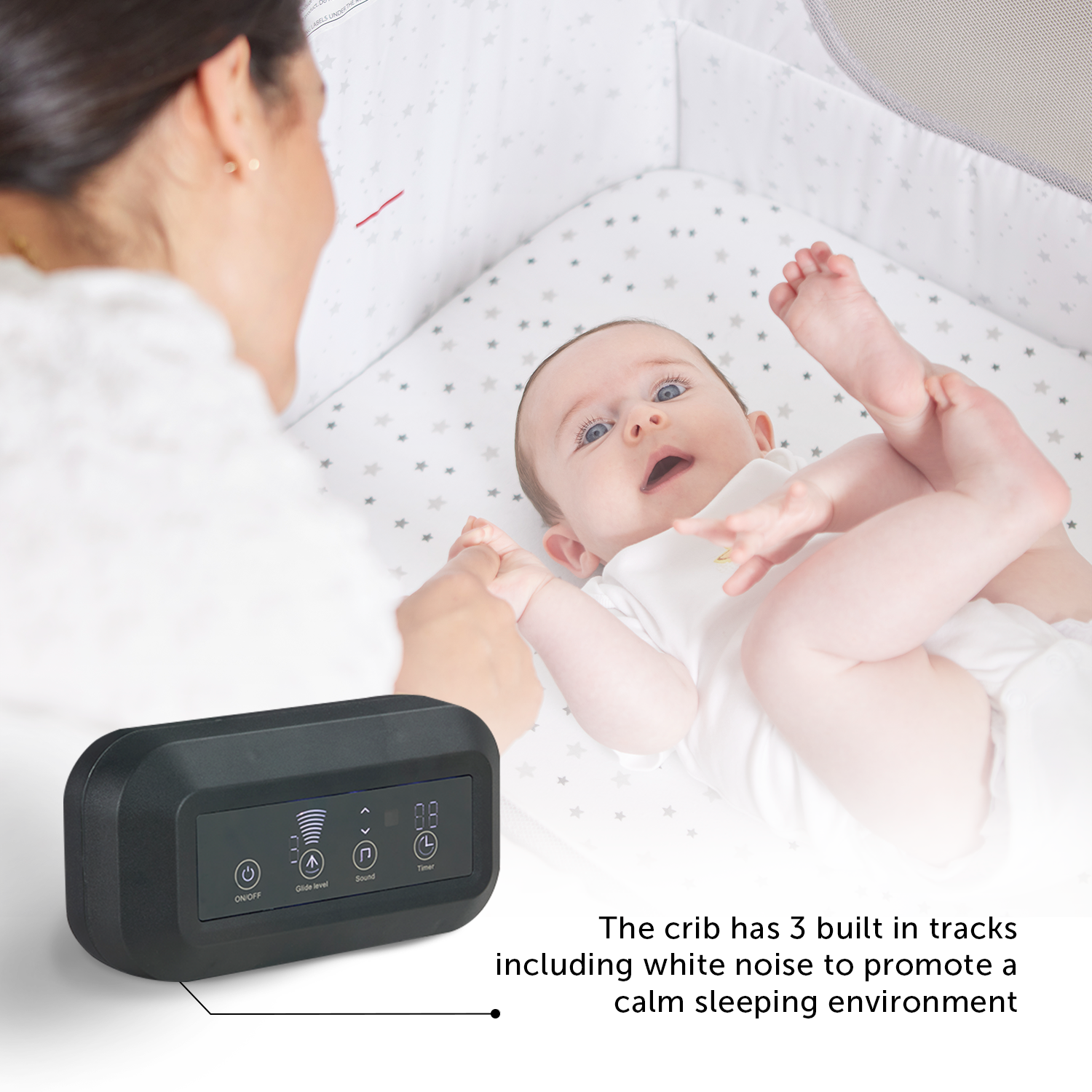Baby Elegance Crib - Co Glide Electric Bedside Crib | Buy a Baby ...